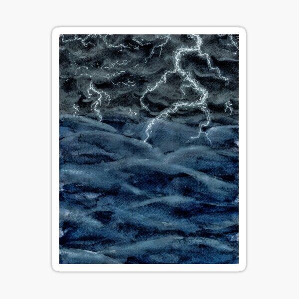 "Stormy Sea" Sticker for Sale by Talyara | Redbubble
