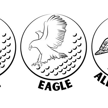 "Birdie Eagle Albatross" Sticker for Sale by StoneybrokeM | Redbubble