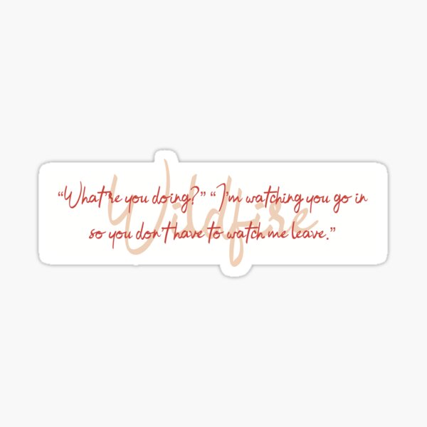 "Wildfire by Hannah Grace quote" Sticker for Sale by Emissticker ...