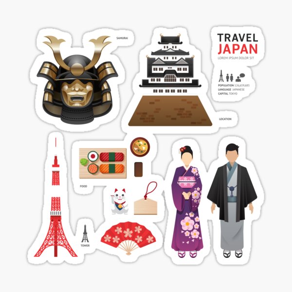"JAPAN Travel traditional Art" Sticker for Sale by MasTpx | Redbubble