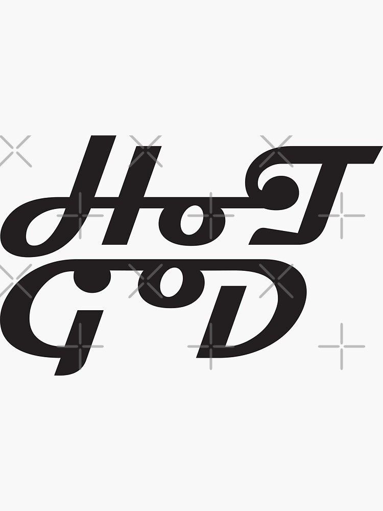 "hot god" Sticker for Sale by kislev | Redbubble