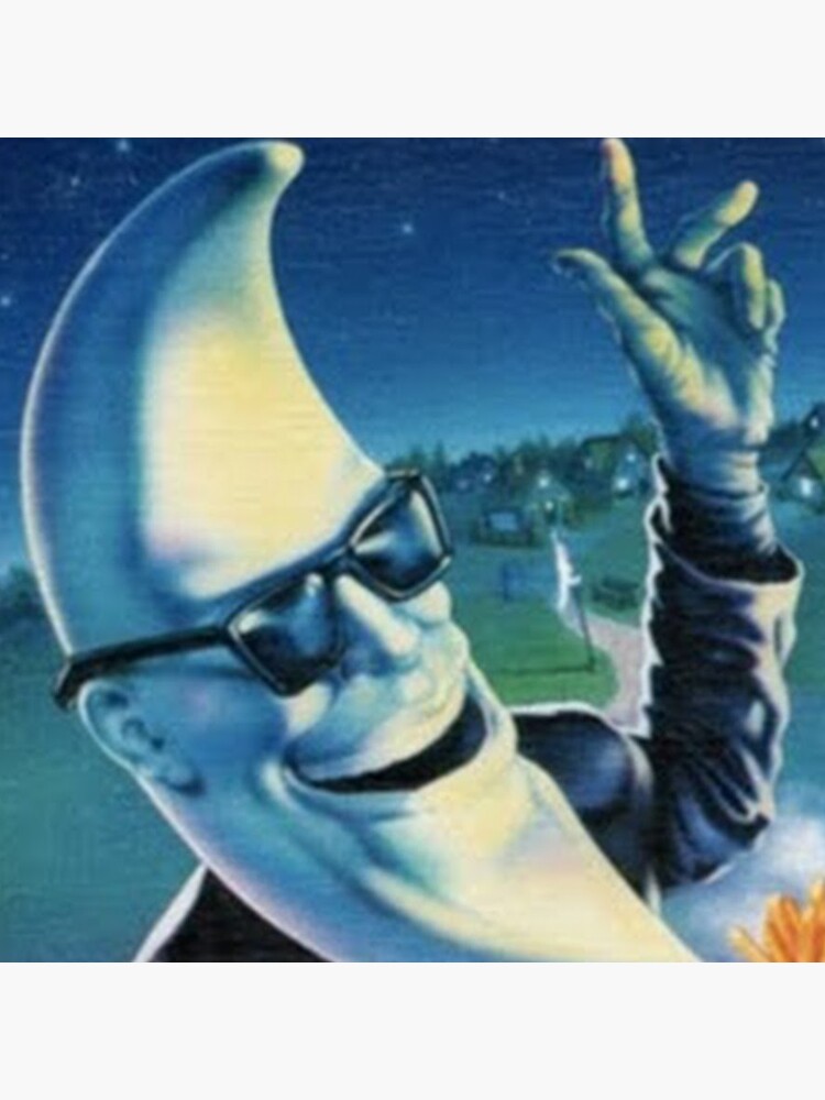 "Moonman" Sticker for Sale by h g | Redbubble