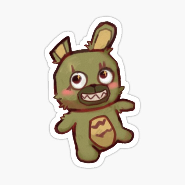 "springtrap chibi" Sticker for Sale by archooopy | Redbubble