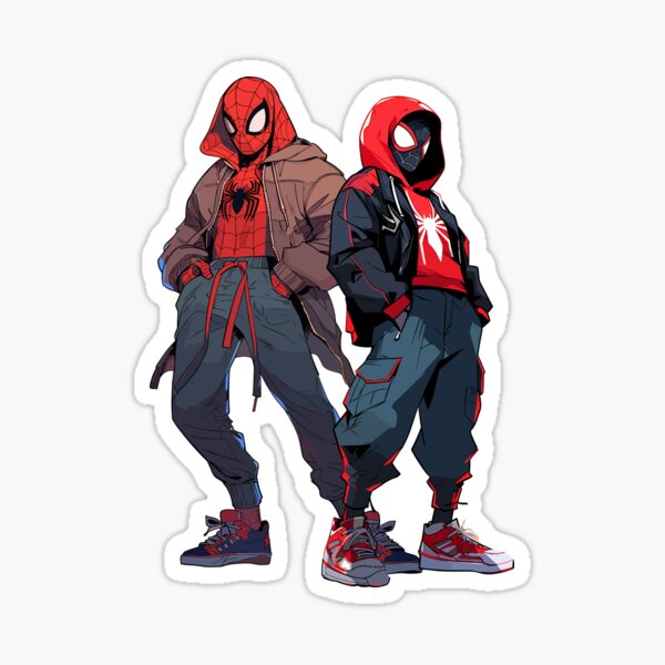 "Miles and Peter" Sticker for Sale by UrbanChillz | Redbubble