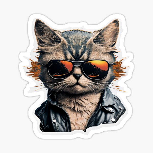 "Bad Kitty 07" Sticker for Sale by ColorCrafters | Redbubble