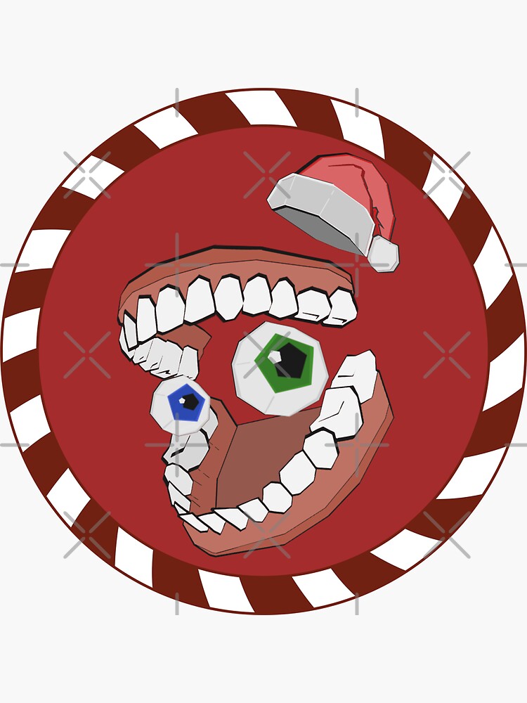 "TADC The Amazing Digital Circus - Caine - Red Christmas Xmas" Sticker ...