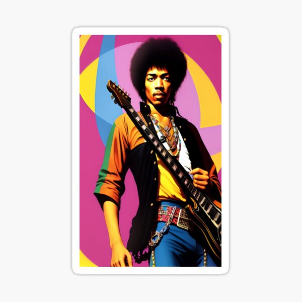 "Jimi Hendrix Experience" Sticker for Sale by GrumpyMrGrouper | Redbubble
