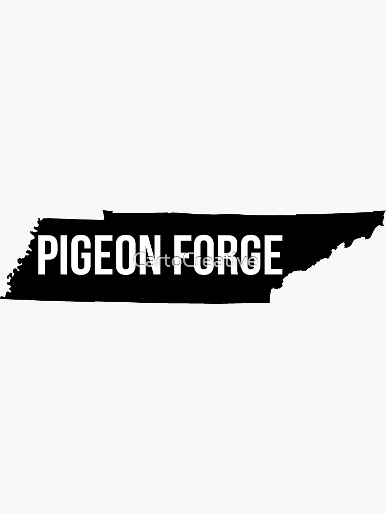 "Pigeon Forge, Tennessee Silhouette" Sticker for Sale by CartoCreative ...