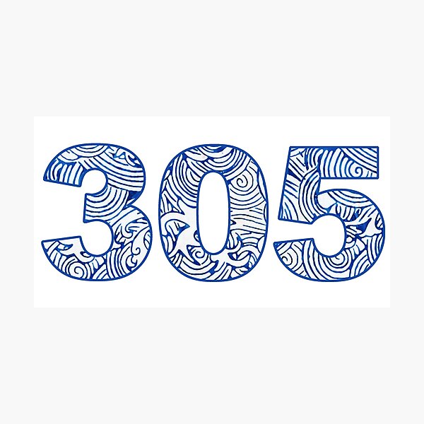 "305 Area Code" Photographic Print by jamiemaher15 | Redbubble