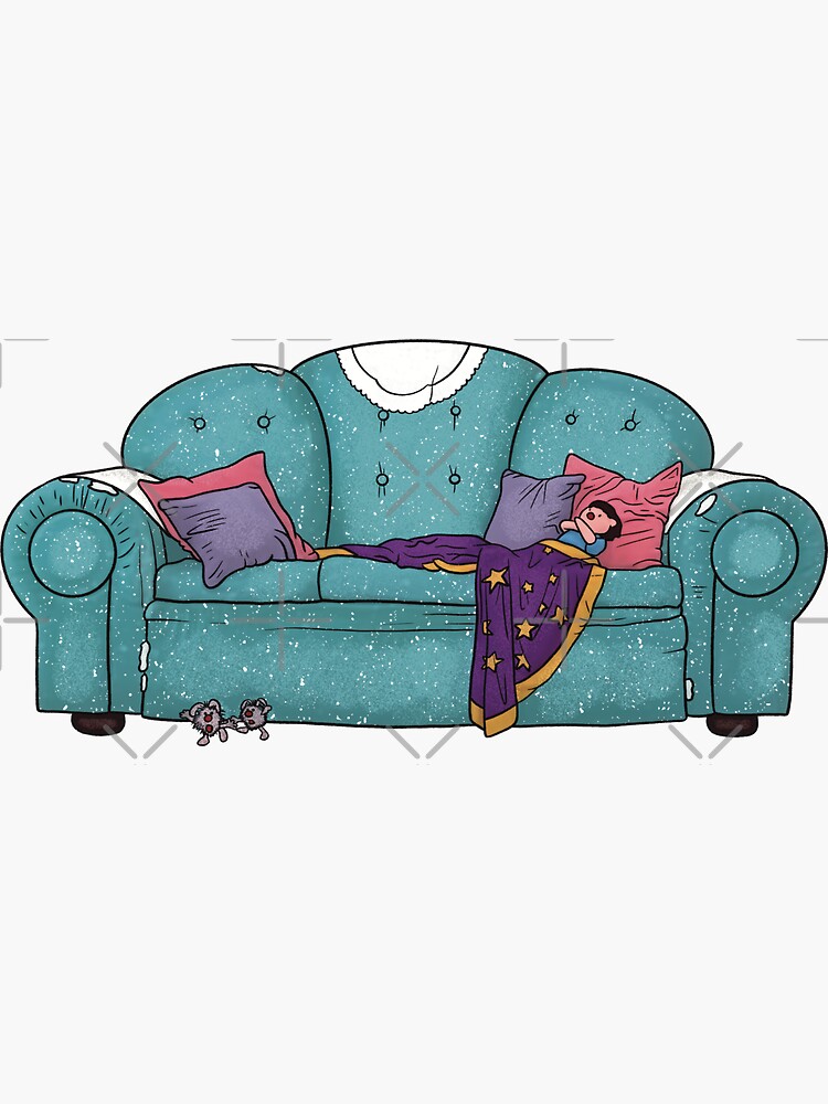 "The Big Comfy Couch" Sticker for Sale by daniasdesigns | Redbubble