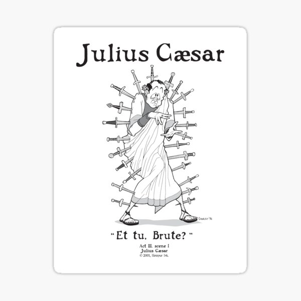 "JULIUS CAESAR" Sticker for Sale by MattGourley | Redbubble