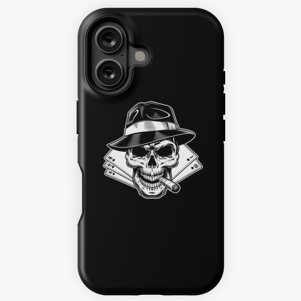 "Gangster Skull II" Sticker for Sale by gabrieltiveron | Redbubble