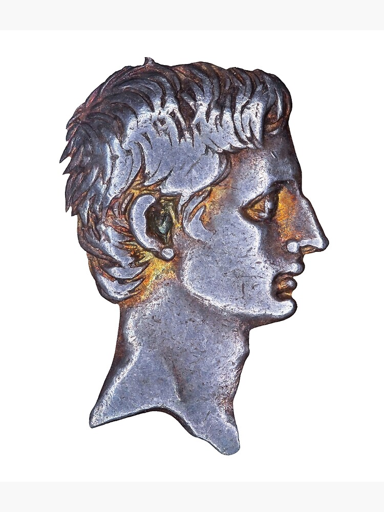 "Augustus Coin Portrait Isolated" Poster for Sale by OptimoPrincipi ...