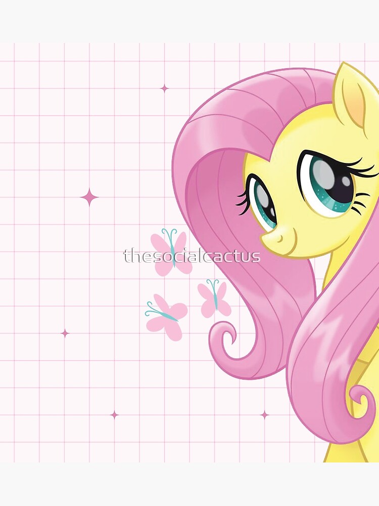 "My Little Pony Fluttershy " Poster for Sale by thesocialcactus | Redbubble