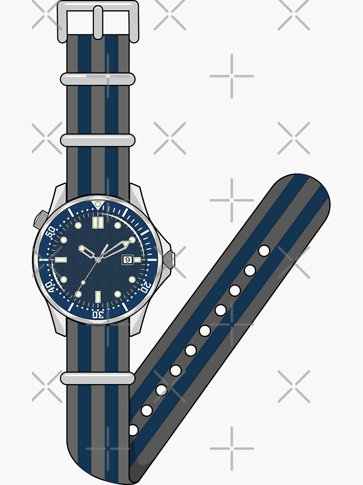 "Divers Watch on Nato Strap" Sticker for Sale by HSDESIGNS Studio ...