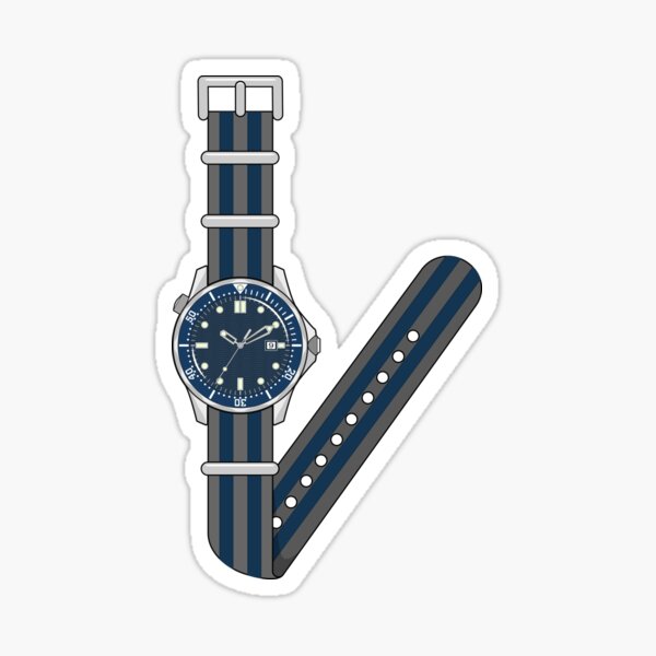 "Divers Watch on Nato Strap" Sticker for Sale by HSDESIGNS Studio ...