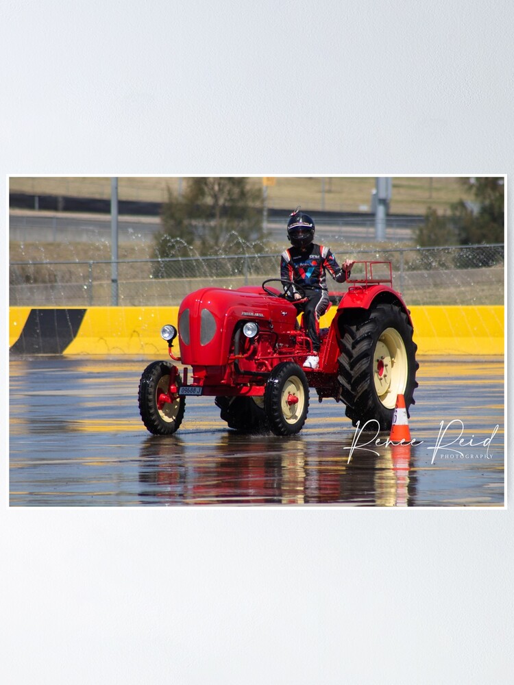 "Ferrari Tractor" Poster for Sale by RREID84 | Redbubble