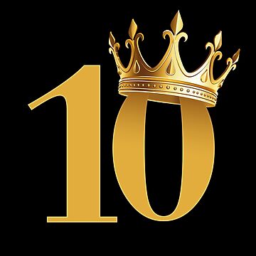 "10th Birthday and a crown " Sticker for Sale by iclipart | Redbubble