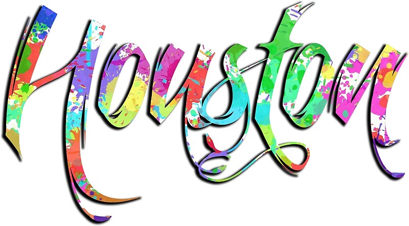 "Houston Typography" by RickyBarnard | Redbubble