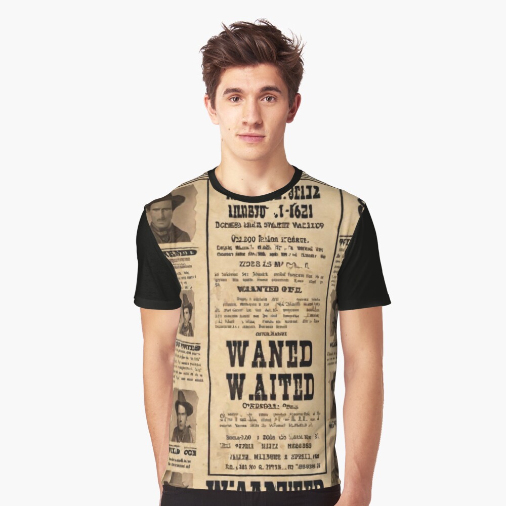 "The Legendary Gunslinger: Wanted Sign in the Wild West" Sticker by ...