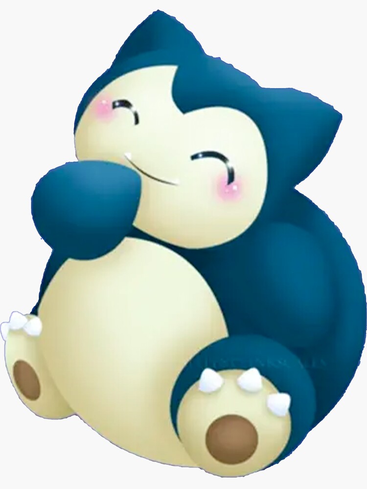 "Funny Cute Snorlax Cartoon Anime Meme" Sticker for Sale by Jesticker ...