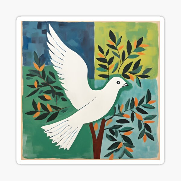 "Vivid Colors of Hope and Reconciliation- Abstract Minimalist White ...