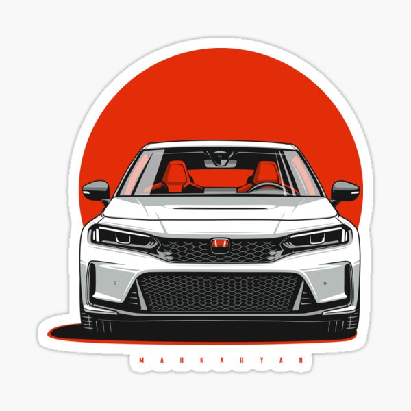 "Civic Type R FL5" Sticker for Sale by OlegMarkaryan | Redbubble