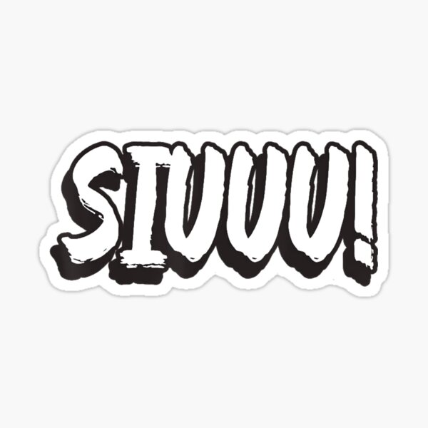 "siuu" Sticker for Sale by abdobeau | Redbubble