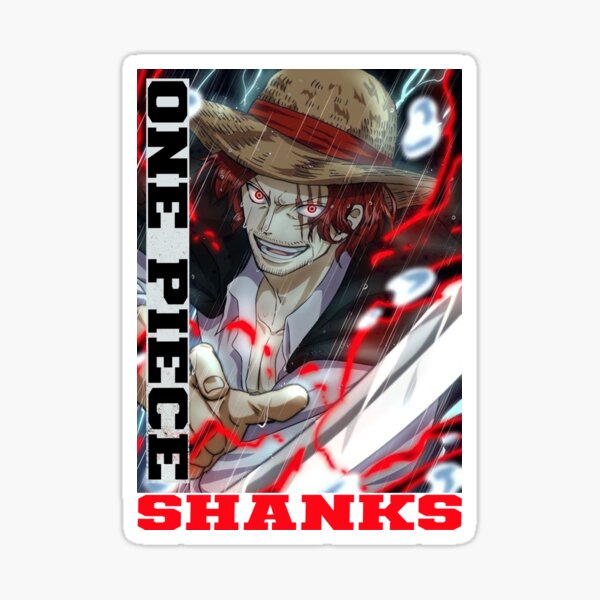 "Shanks Red-Haired" Sticker for Sale by Kaken-C | Redbubble