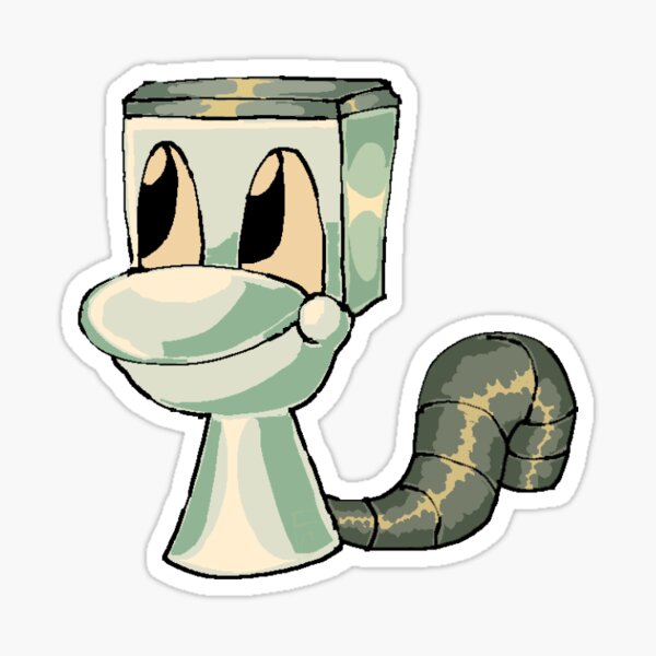 "toilet inanimate insanity" Sticker for Sale by buystuffFC | Redbubble