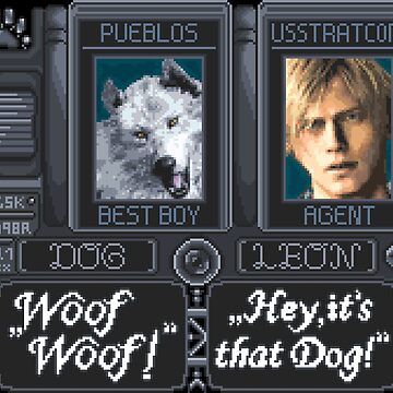 "Resident Evil Leon Kennedy Pixel Art" Sticker by AlleenasPixels ...