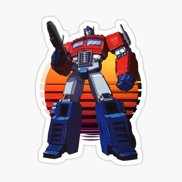 "Optimus Prime Transformer" Sticker for Sale by kazzoie | Redbubble