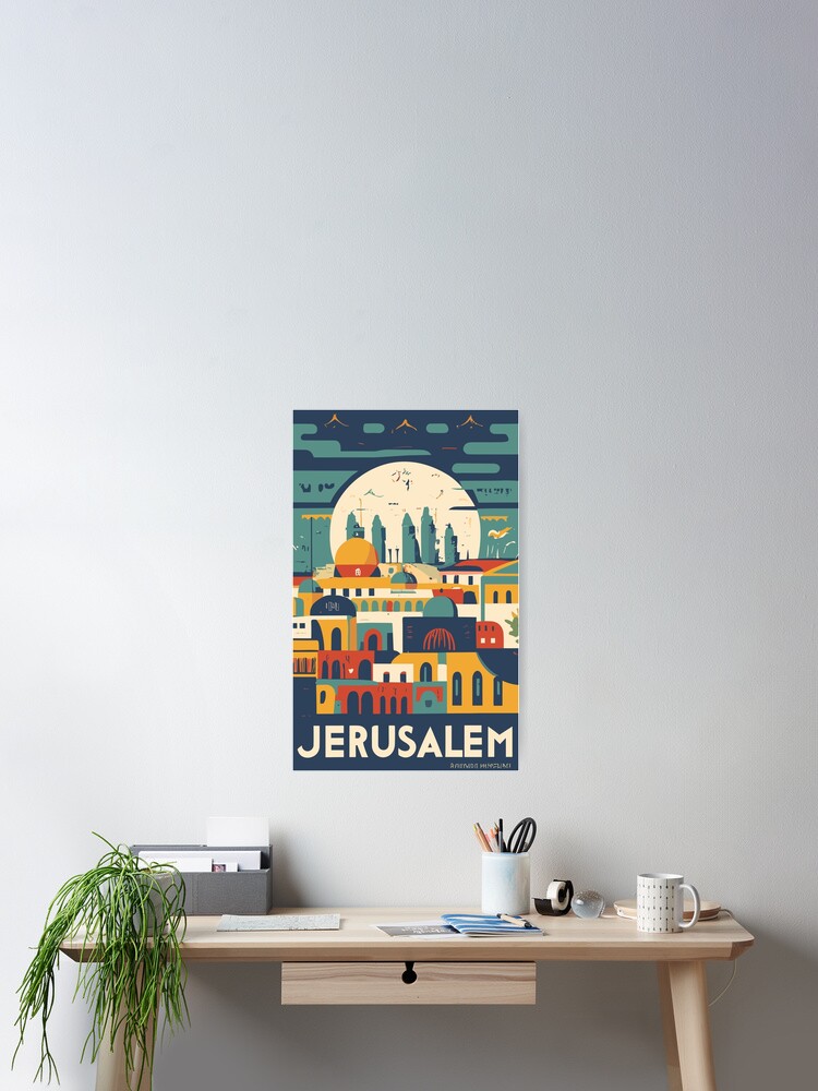 "A Vintage Travel Art of Jerusalem - Israel " Poster for Sale by ...