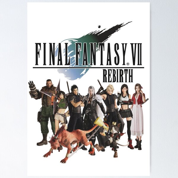 "Final Fantasy VII Rebirth Characters Group" Poster for Sale by ...
