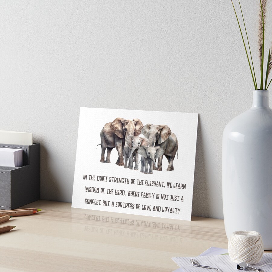 "Inspirational Quote Elephant Design" Poster for Sale by CheekyChimpCo ...
