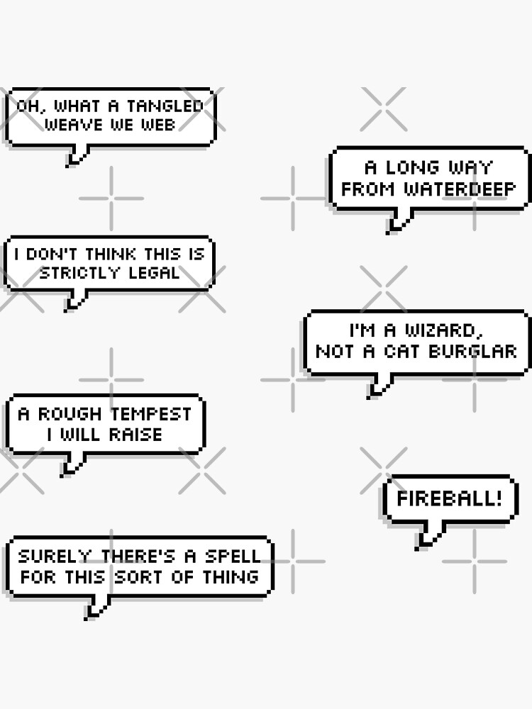 "Gale Quote Pack" Sticker for Sale by chaostranquil | Redbubble