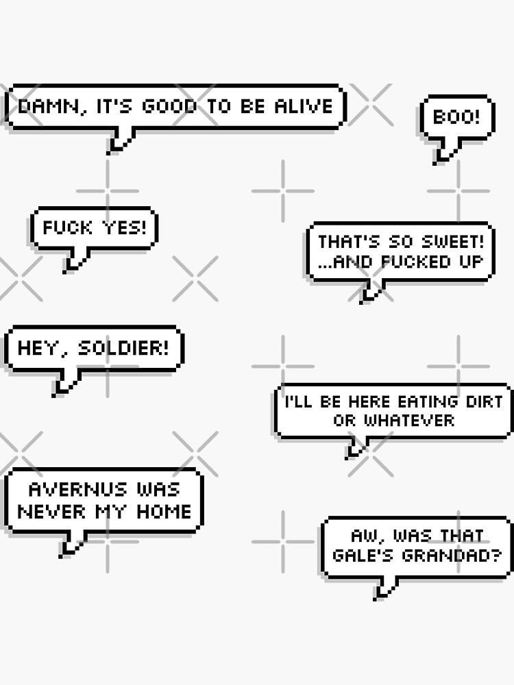 "Karlach Quote Pack" Sticker for Sale by chaostranquil | Redbubble