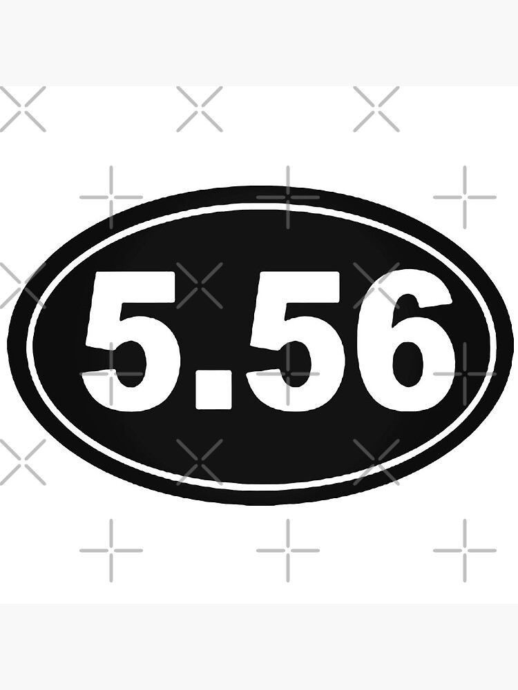"556 Oval Sticker 2nd Amendment" Sticker for Sale by 8675309 | Redbubble