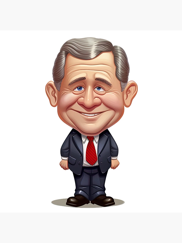 George W. Bush Cartoon Gesicht
