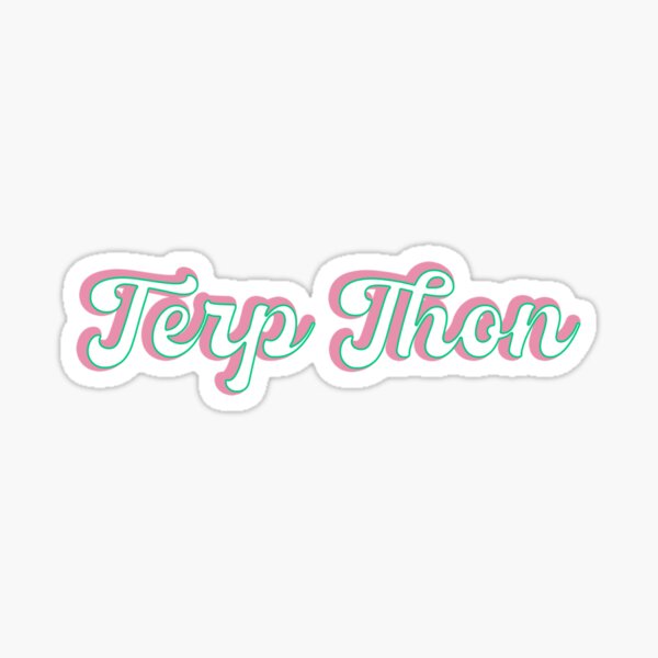 "Terps Thon 2024" Sticker for Sale by Terp Thon | Redbubble