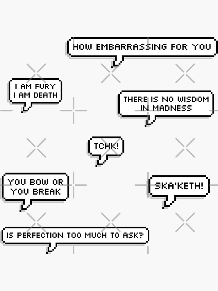 "Lae'zel Quote Pack" Sticker for Sale by chaostranquil | Redbubble