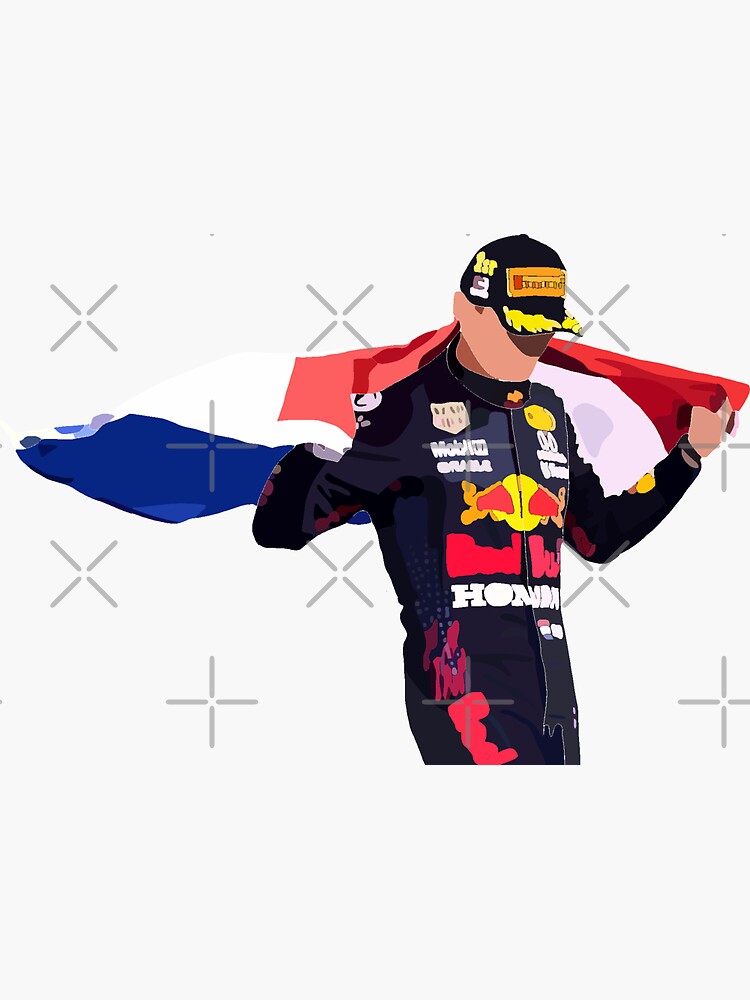 "Max Verstappen Dutch Flag" Sticker for Sale by edwardrammus | Redbubble