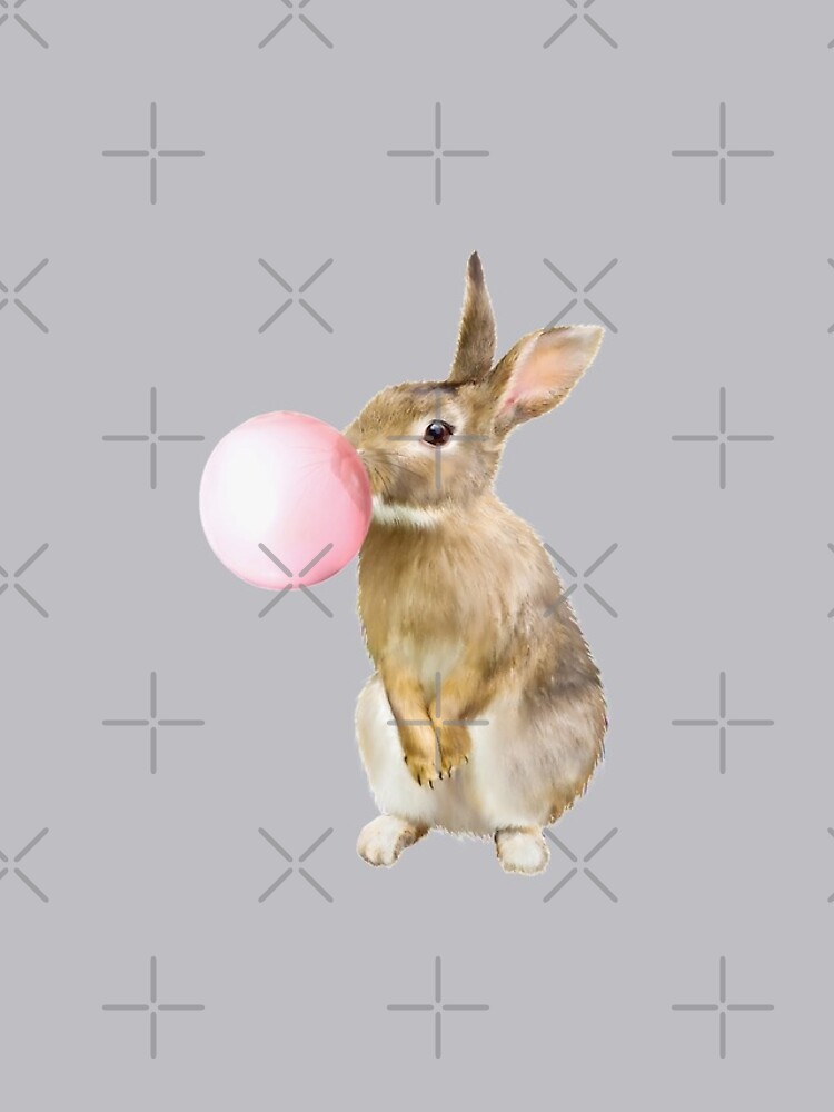 "Bunny Rabbit with Bubble Gum - Cute Blowing Bubble - Nursery Child ...
