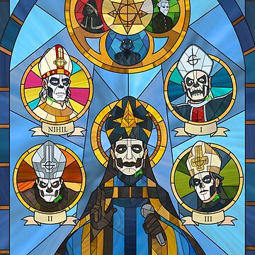 "Ghost Band Papas Stained Glass Window Art" Journal for Sale by EnvyQ00 ...