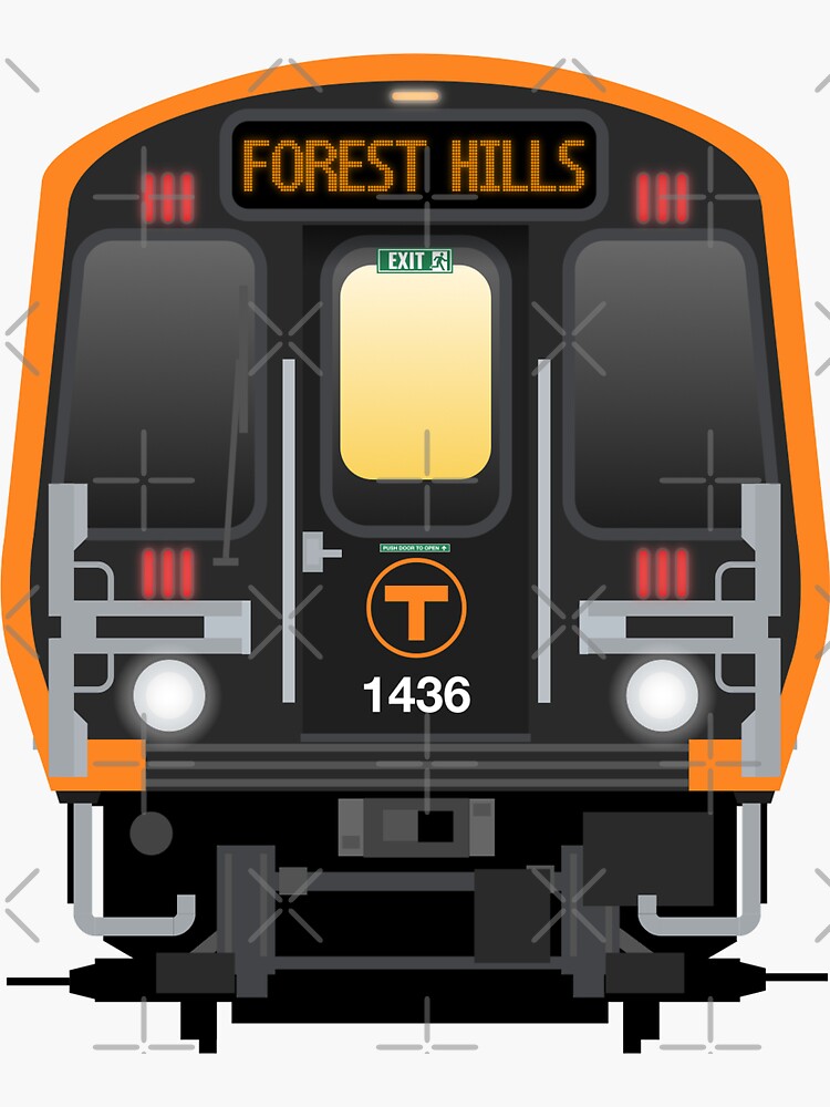 "MBTA Orange Line CRRC 1400 Train" Sticker for Sale by LeonTransit ...