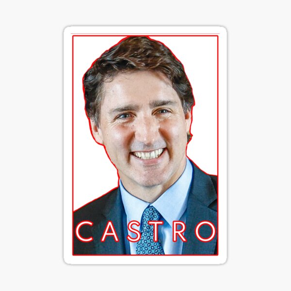 "Prime Minister Castro (color)" Sticker for Sale by JohnnyTragedy ...