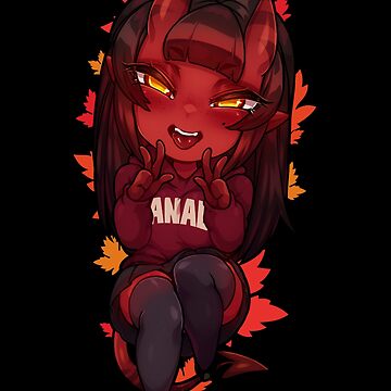 "Meru The Succubus Chibi Canada Tshirt" Sticker for Sale by BuuBunny ...