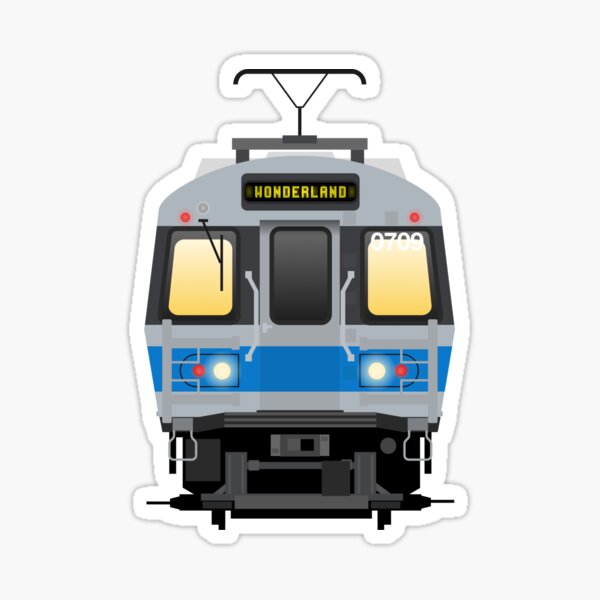 "MBTA Blue Line Siemens 0700 Train" Sticker for Sale by LeonTransit ...