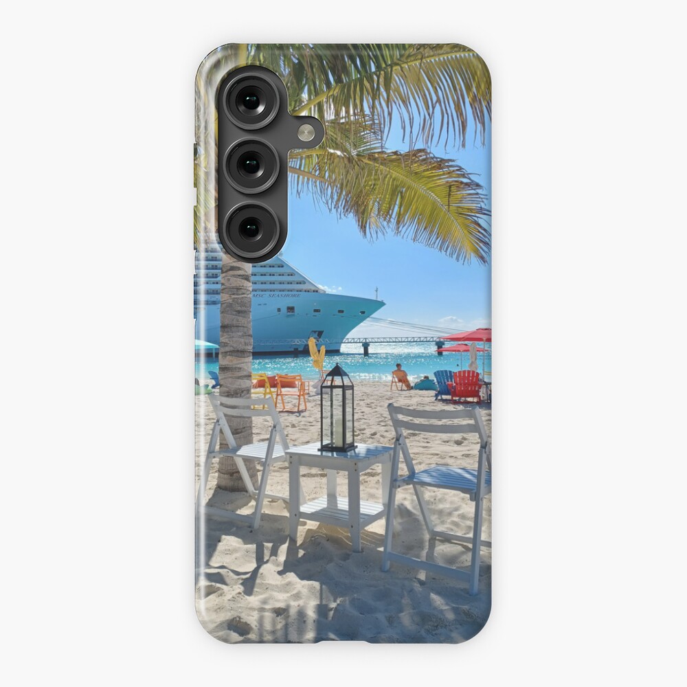 "MSC Seashore docked at Ocean Cay, Bahamas" Sticker for Sale by Kirkcov ...