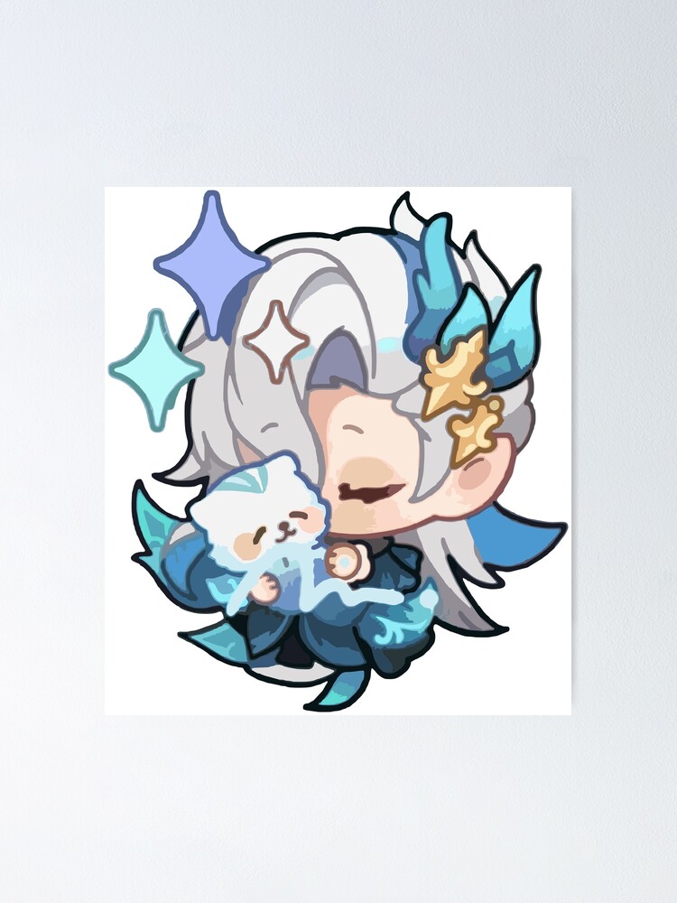 "Neuvillette Genshin Impact" Poster for Sale by Isilver-me | Redbubble